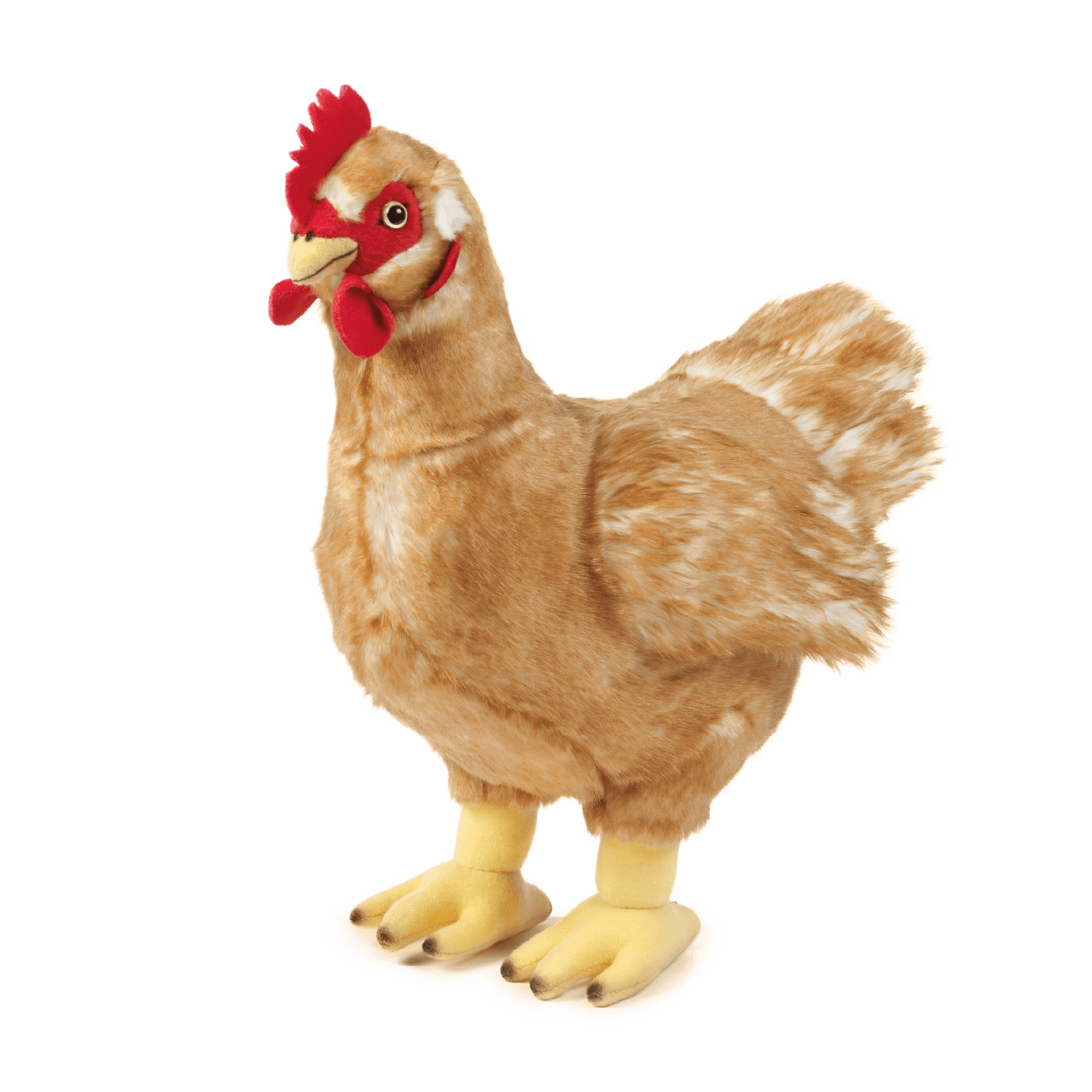 LIVING NATURE LARGE BROWN HEN SOFT CUDDLY PLUSH TOY - Kingdom of Toys UK