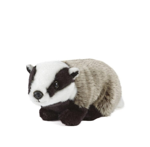 LIVING NATURE LARGE BADGER SOFT CUDDLY PLUSH TOY - Kingdom of Toys UK