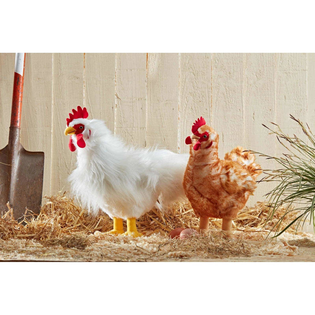 LIVING NATURE LARGE BROWN HEN SOFT CUDDLY PLUSH TOY - Kingdom of Toys UK