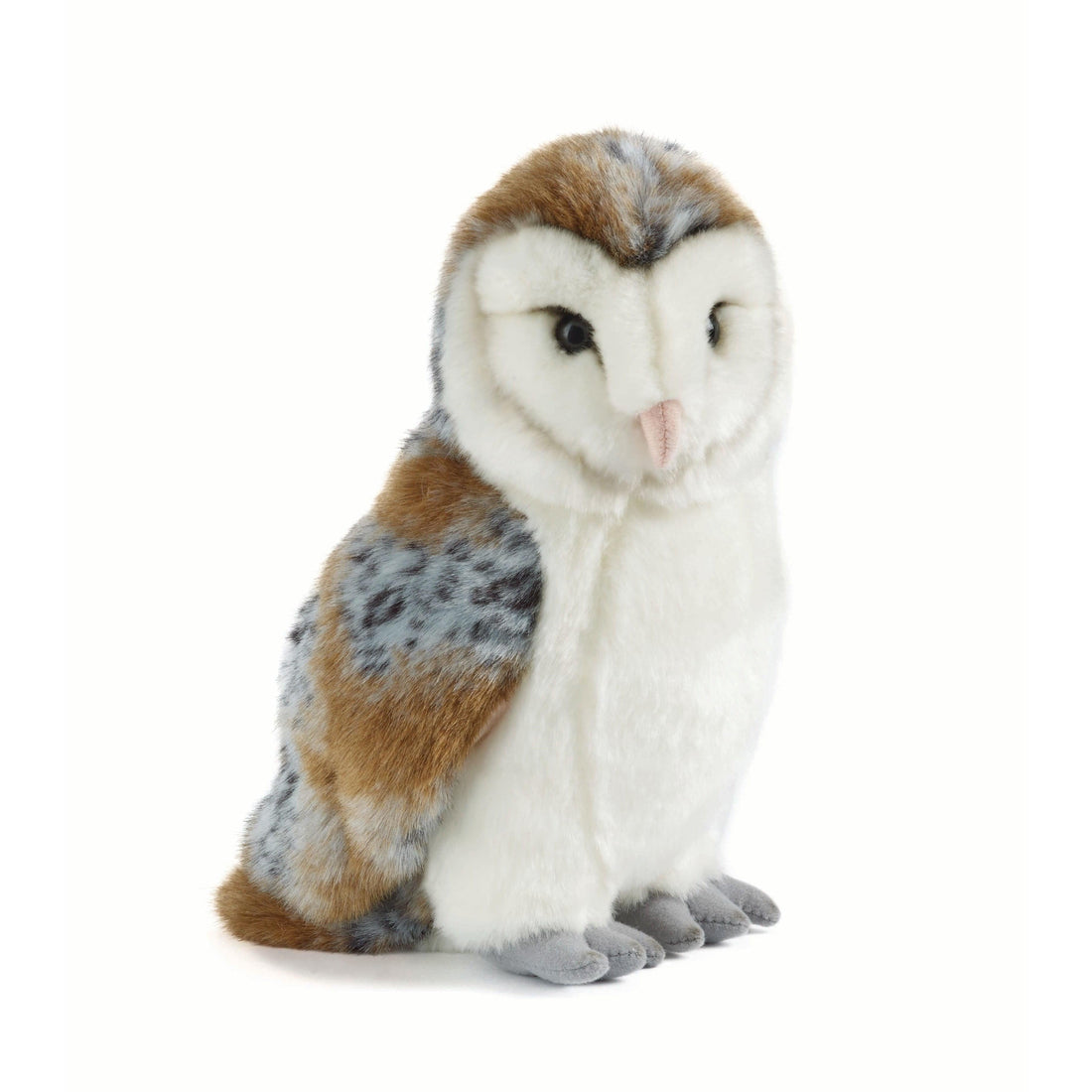 LIVING NATURE BARN OWL SOFT TOY BIRD PLUSH TOY TEDDY - Kingdom of Toys UK