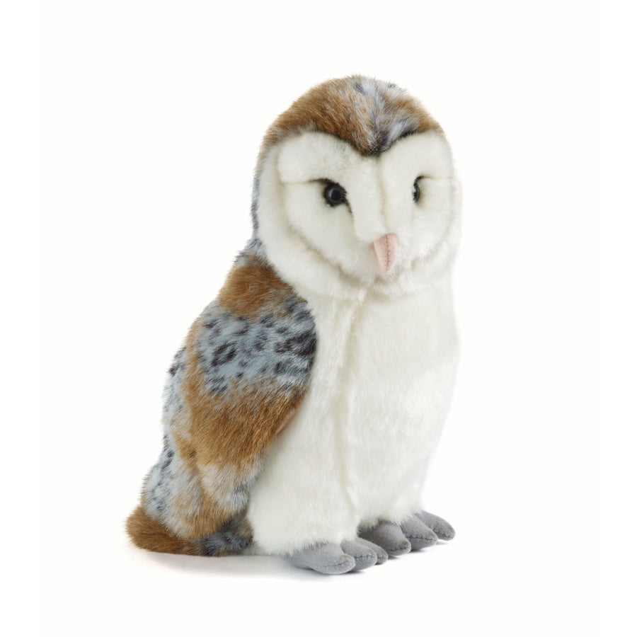 LIVING NATURE BARN OWL SOFT TOY BIRD PLUSH TOY TEDDY - Kingdom of Toys UK